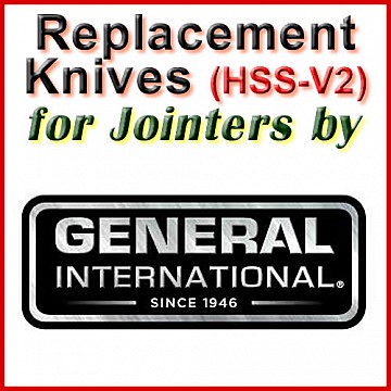 Replacement Blades (HSS) for Jointers by General International